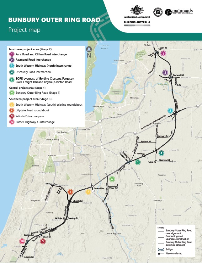 Bunbury Outer Ring Road | Main Roads Western Australia