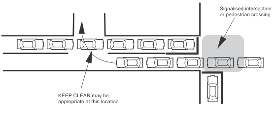 Policy and Guidelines for KEEP CLEAR Pavement Marking | Main Roads ...