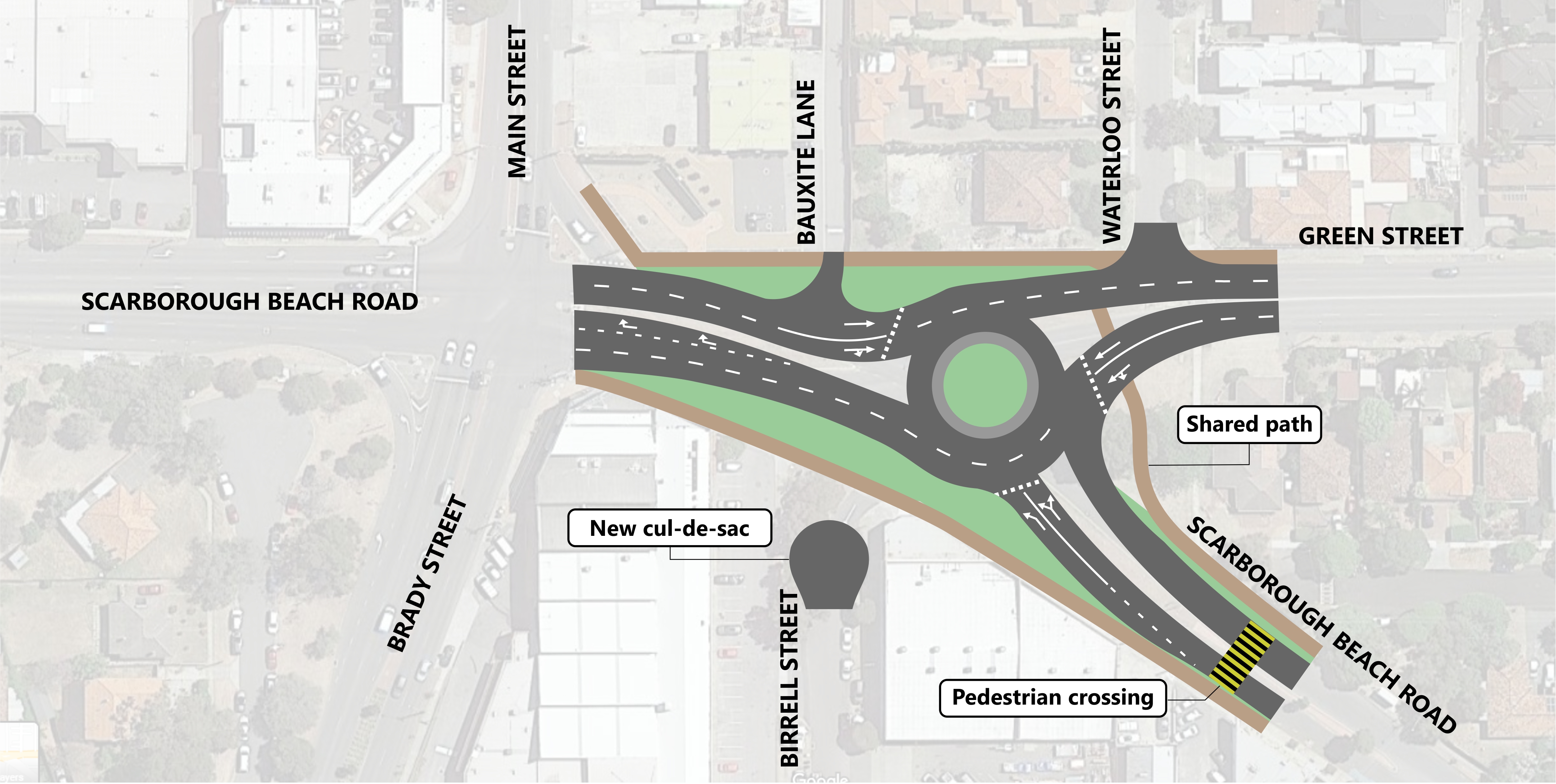 Scarborough Beach Road and Green Street Roundabout | Main Roads Western ...