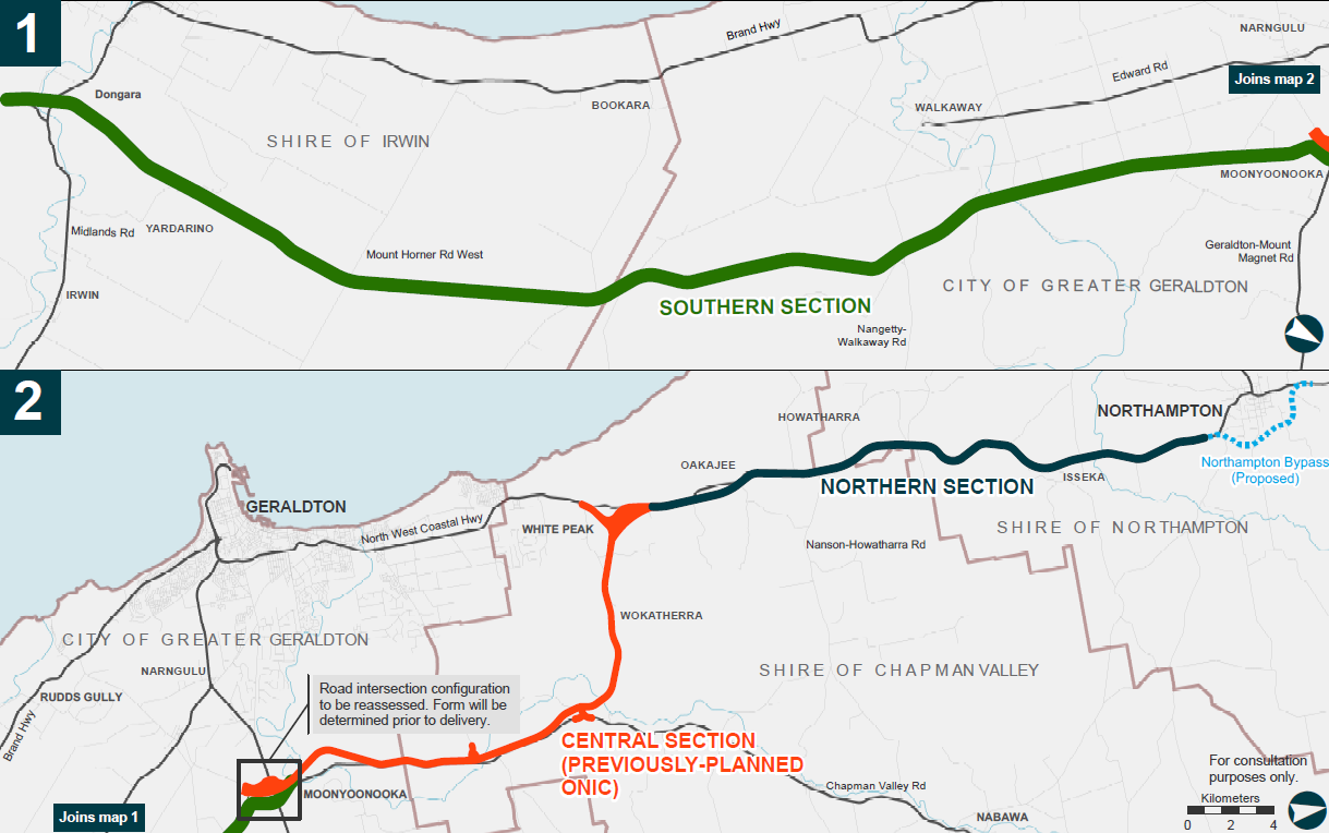 Dongara-Geraldton-Northampton Route | Main Roads Western Australia