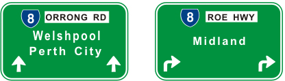 Guidelines for Direction Signs in the Perth Metropolitan Area | Main ...