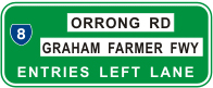 Guidelines for Direction Signs in the Perth Metropolitan Area | Main ...