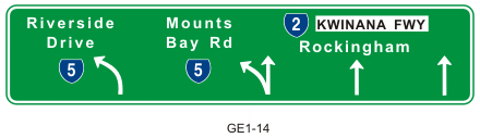 Guidelines for Direction Signs in the Perth Metropolitan Area | Main ...