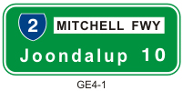 Guidelines for Direction Signs in the Perth Metropolitan Area | Main ...
